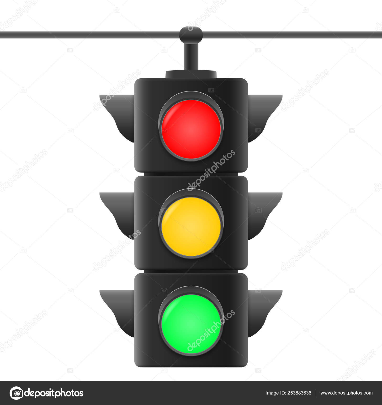 Lampu lalu lintas yang realistis Vektor Stok oleh ©grebeshkovmaxim ...