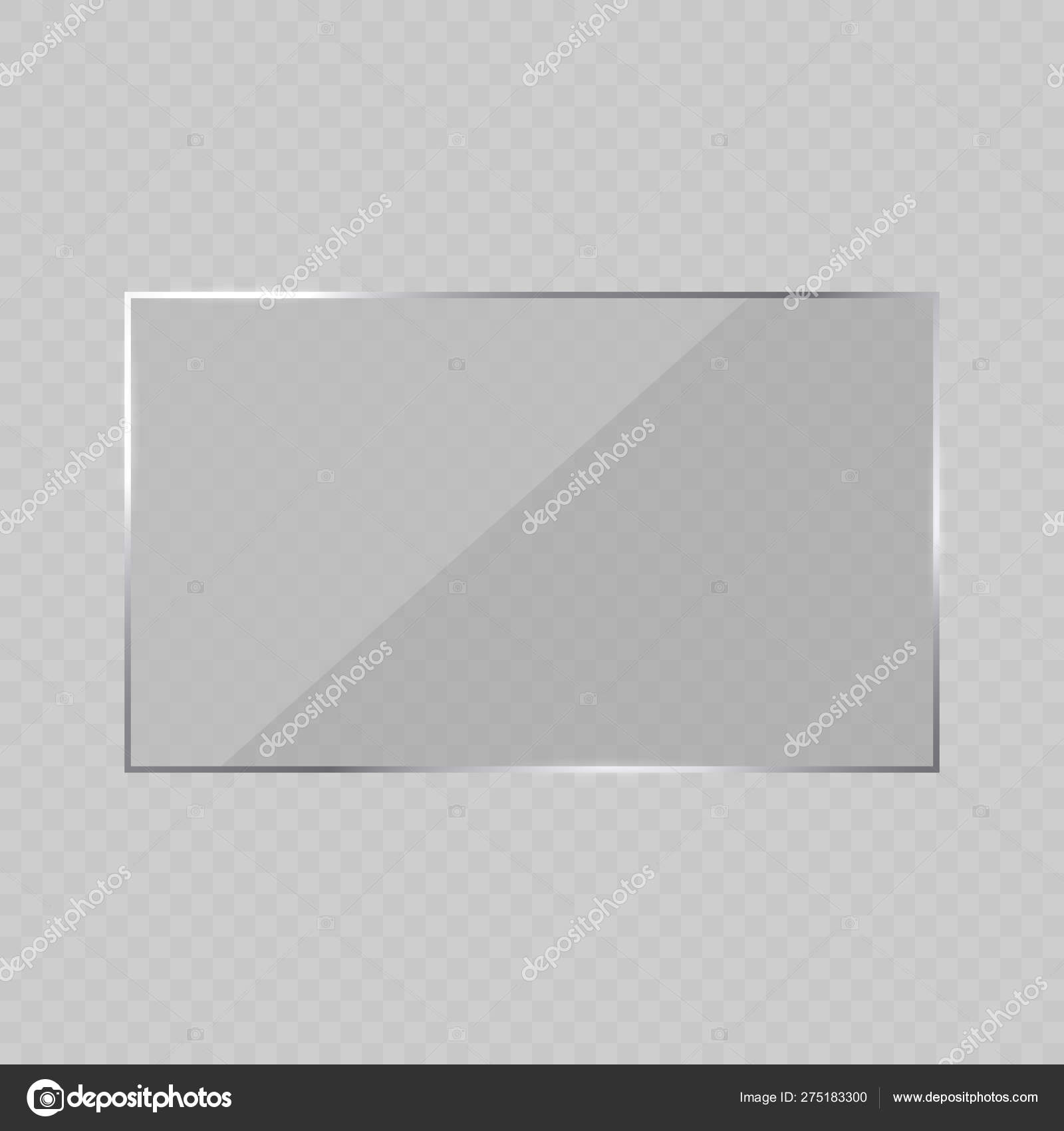 Glare glass frame . Vector illustration Stock Vector by ©grebeshkovmaxim@gmail.com 275183300