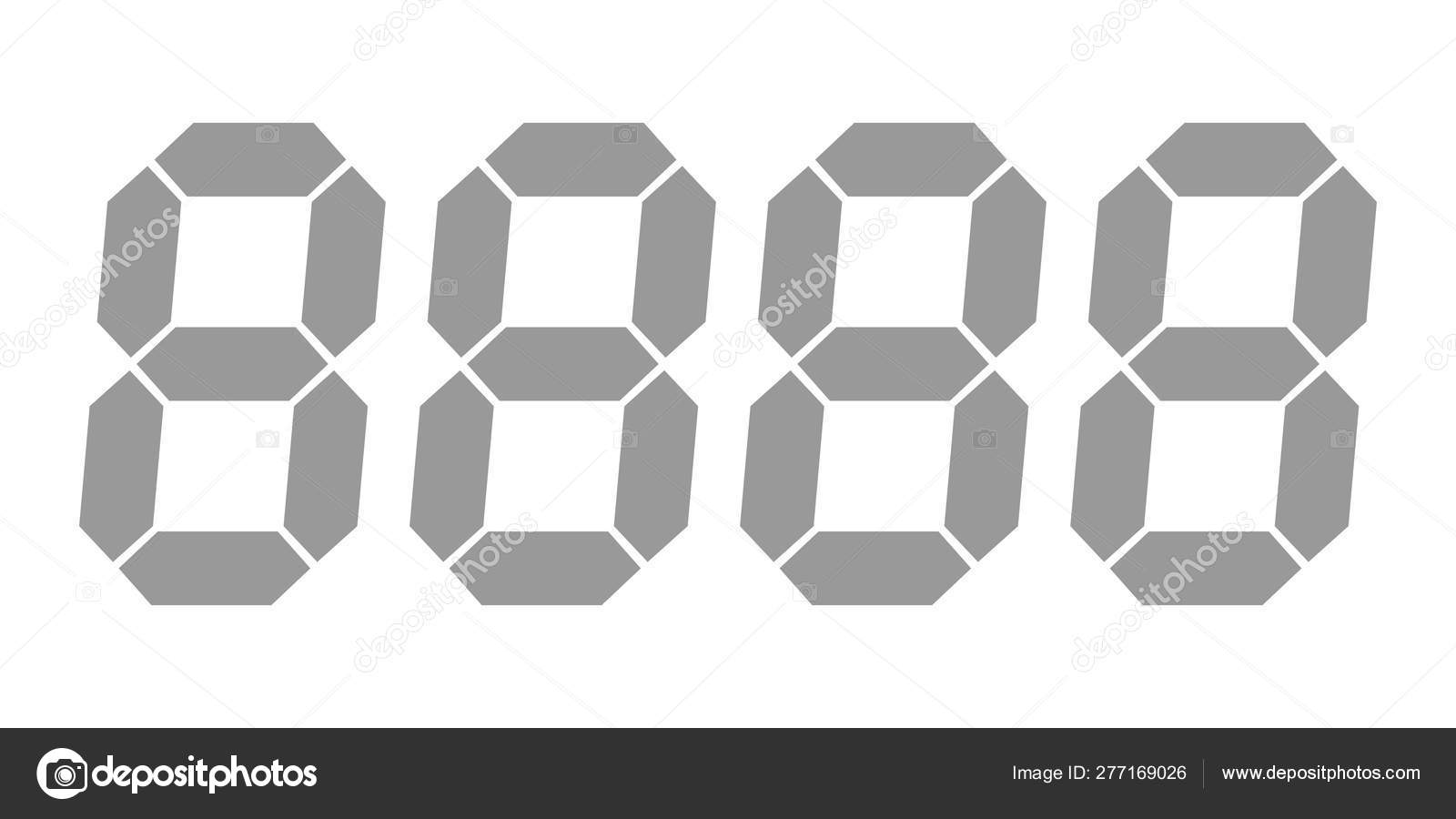 Digital numbers price Stock Vector by ©grebeshkovmaxim@gmail.com 277169026