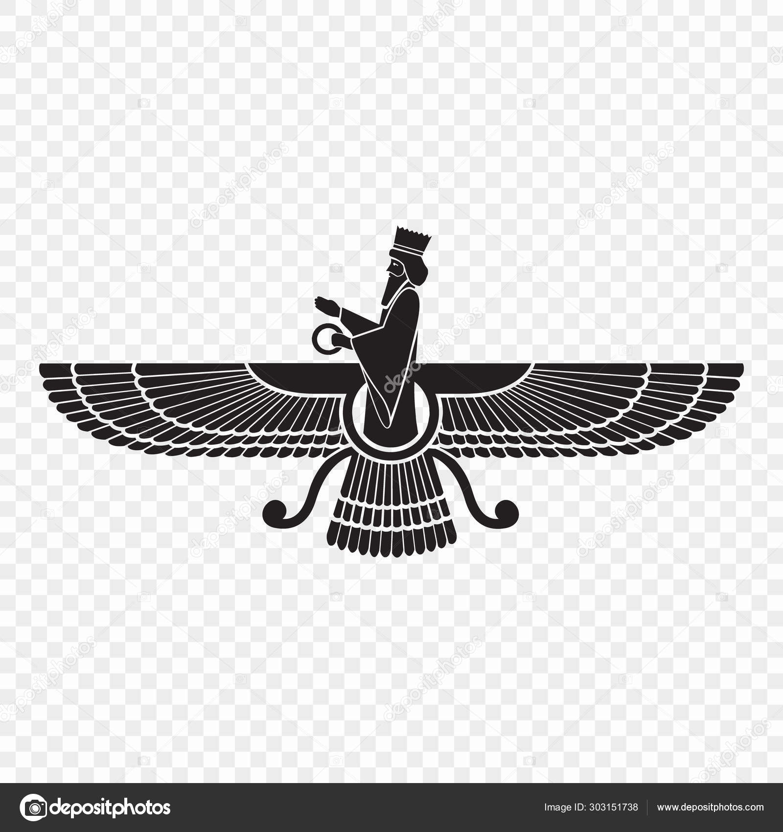 Symbol of Zoroastrianism isolated Stock Vector Image by ...