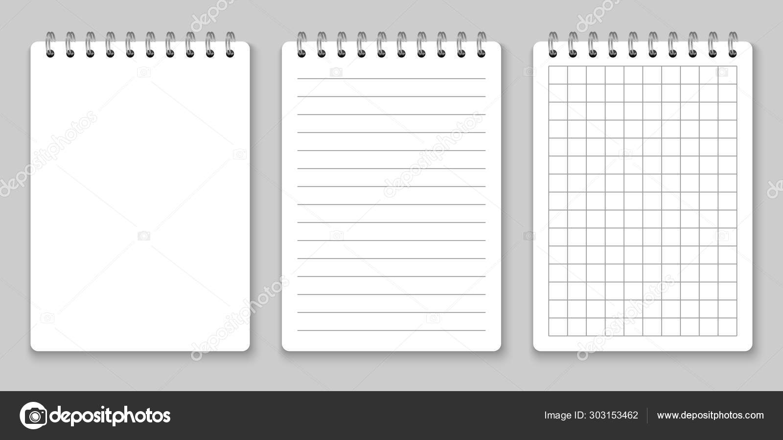 Realistic spiral notebook mockup Stock Vector by ©grebeshkovmaxim@gmail ...