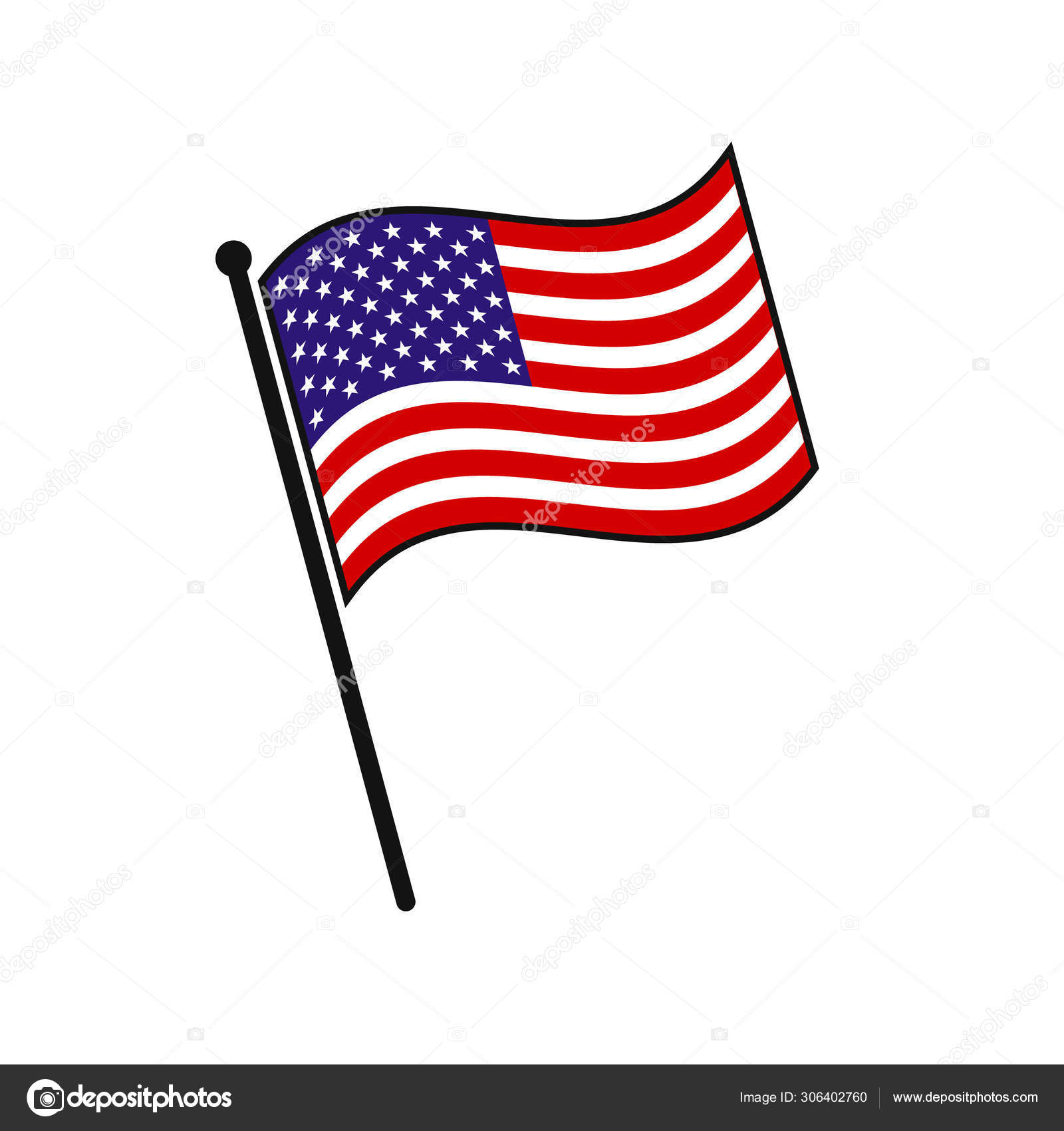 Bandera simple aislada Vector de stock por ©grebeshkovmaxim@gmail.com ...