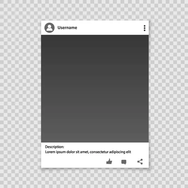 Photo frame inspired by instagram for friends internet sharing. Social ...