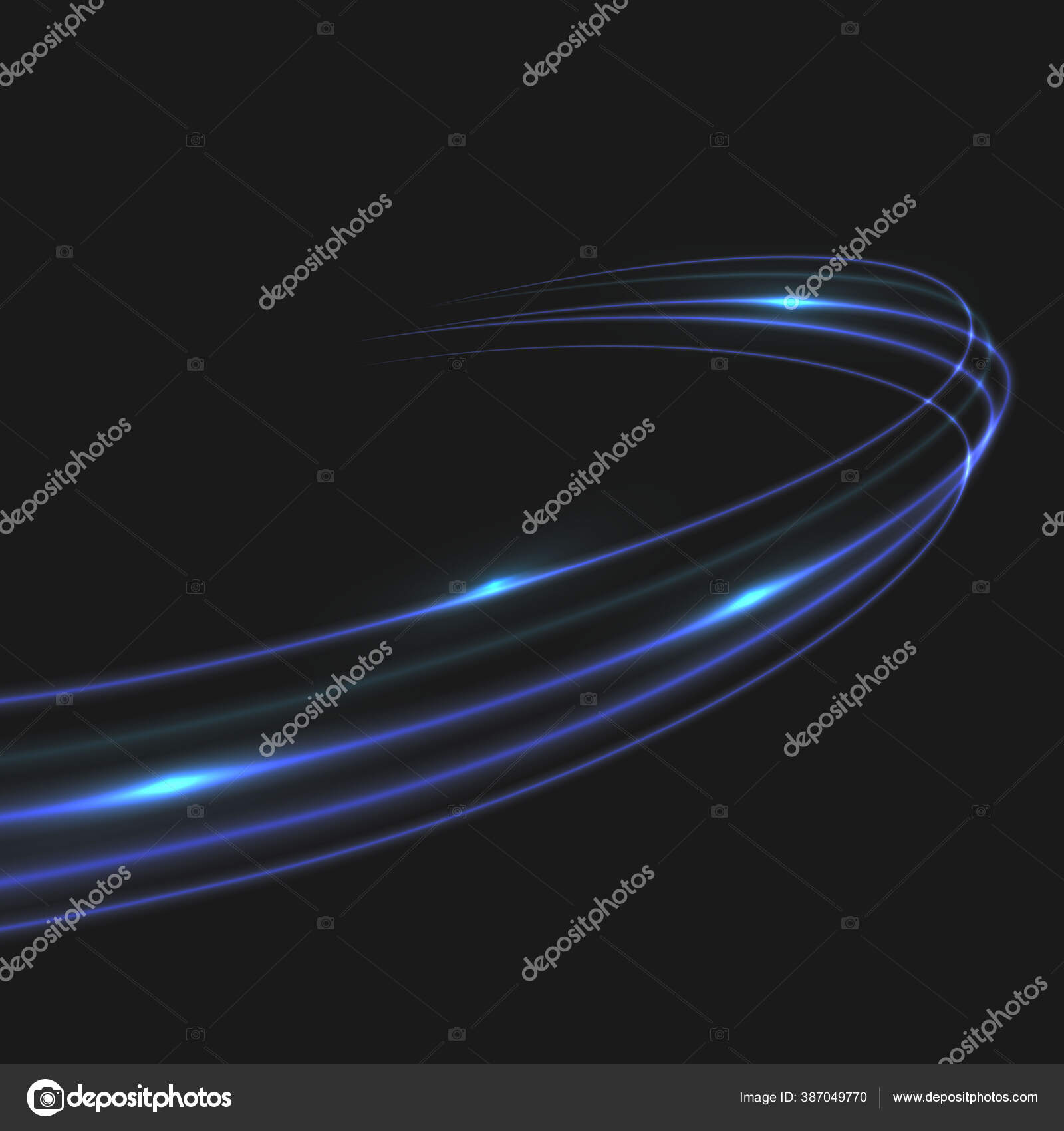 Vector speed ray light tracing effect. Template for your design Stock ...