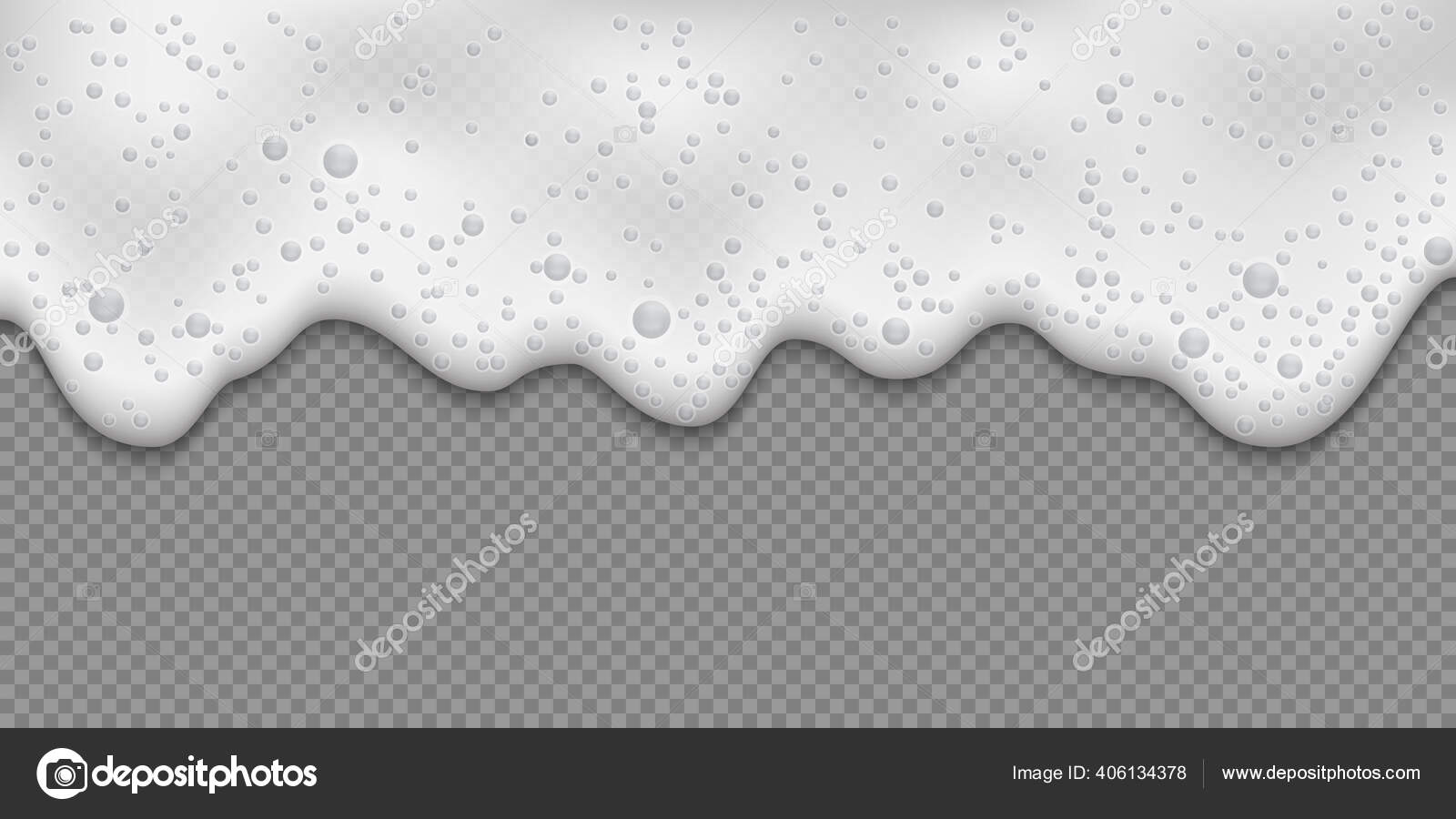White Soap Forth Foam Texture Isolated Transparent Background Stock ...