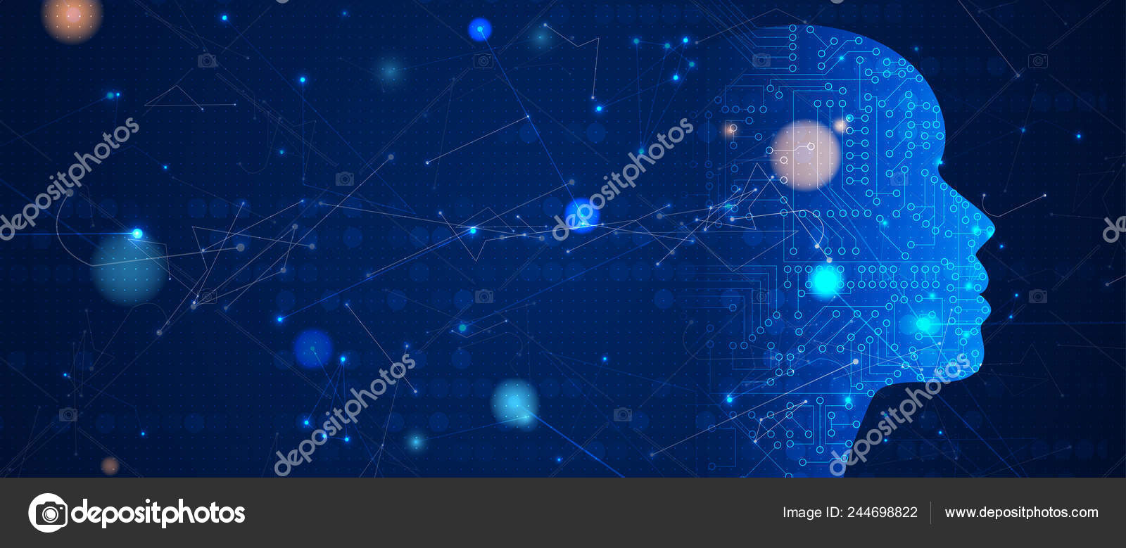 Conceptual Technology Illustration Artificial Intelligence Abstract ...