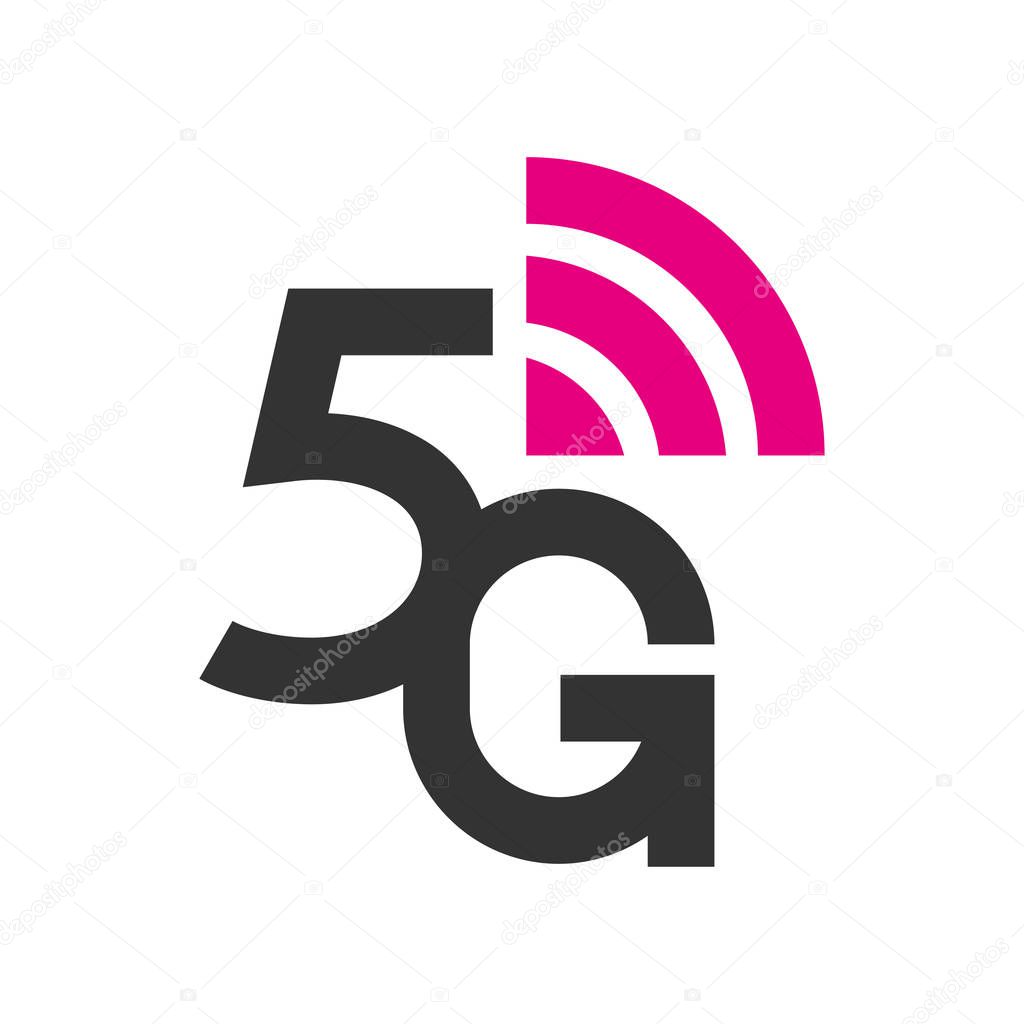 Sistemas inalámbricos de red 5G Logo e ilustración de vectores de ...