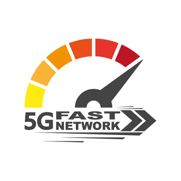 Speed internet 5g. Abstract symbol of speed 5g network. Logo design ...