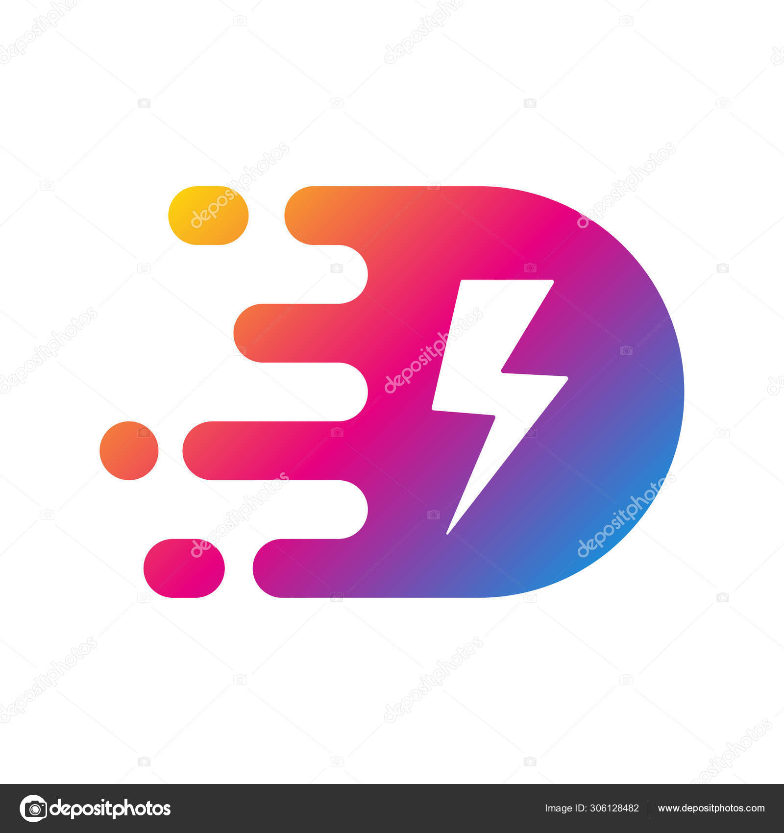 Fast Power Energy Logo Template. Vector Illustration. EPS 10. Stock ...