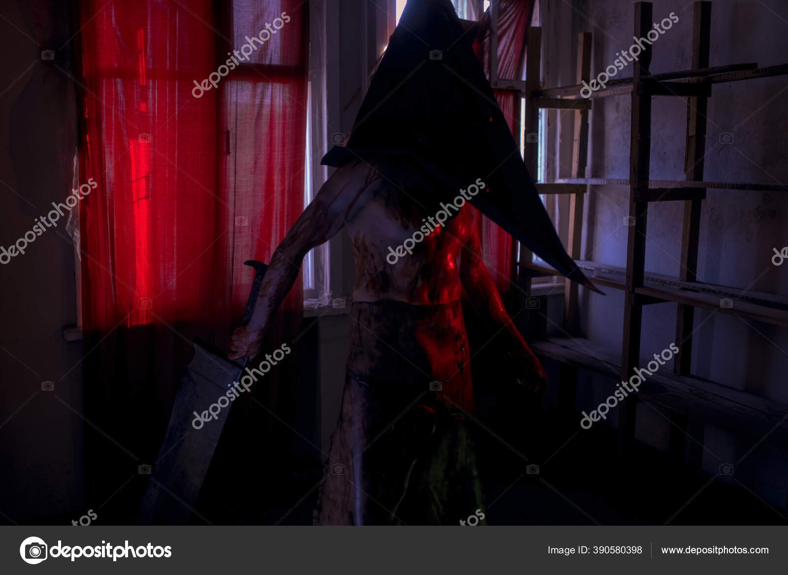 Dnipro Ukraine June 2020 Cosplayer Image Executioner Red Pyramid Horror ...