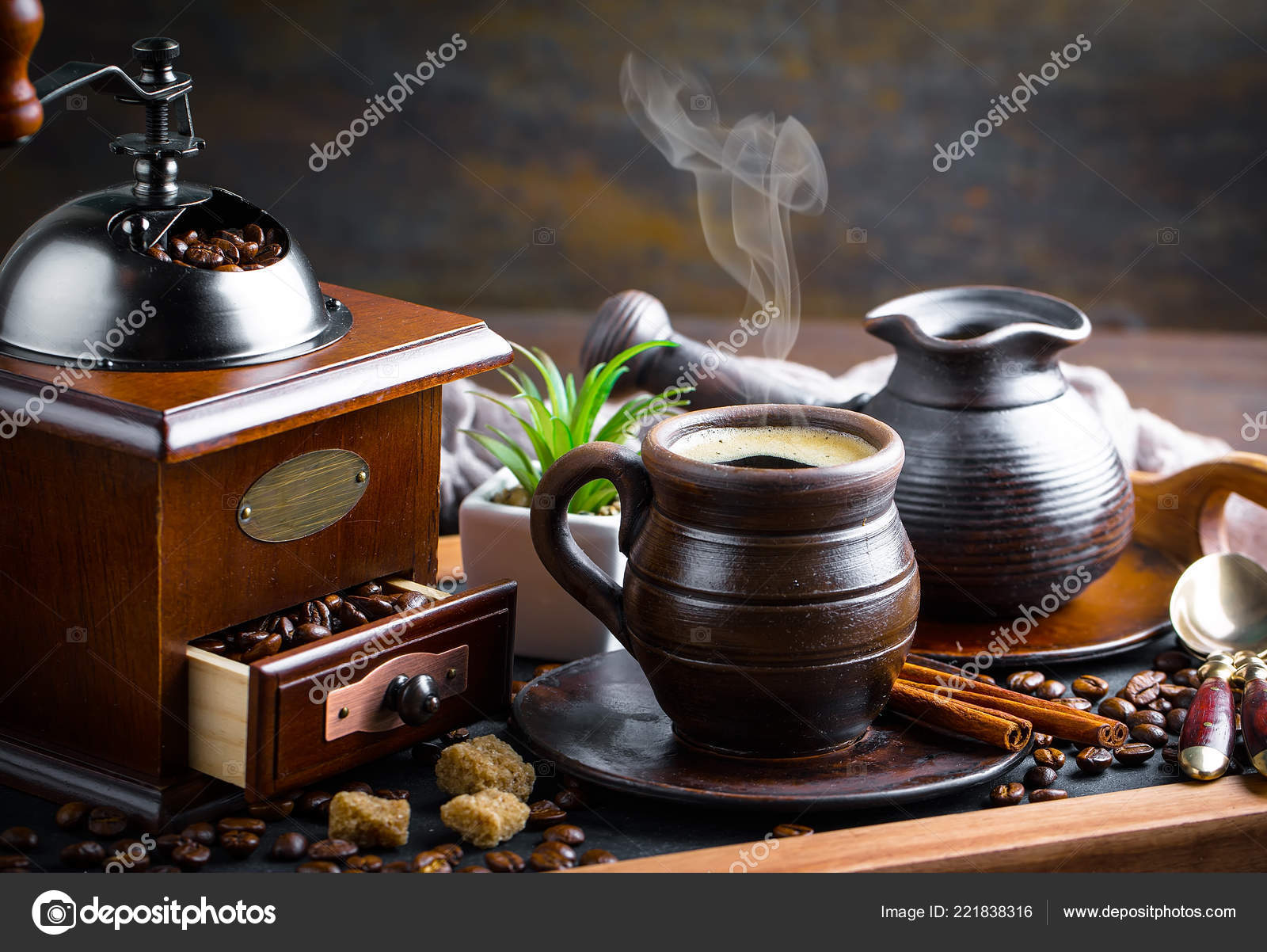 Black Coffee Old Background Stock Photo by ©Kar_photo.mail.ru 221838316