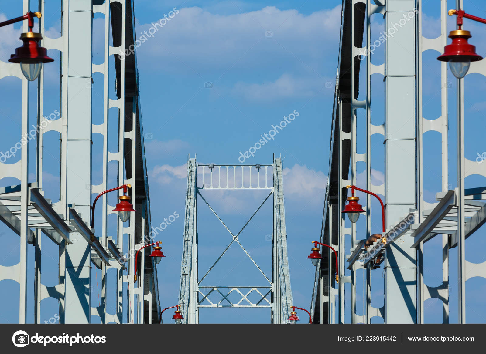 Close View Details Metal Bridge Construction — Stock Photo © sinenkiy ...