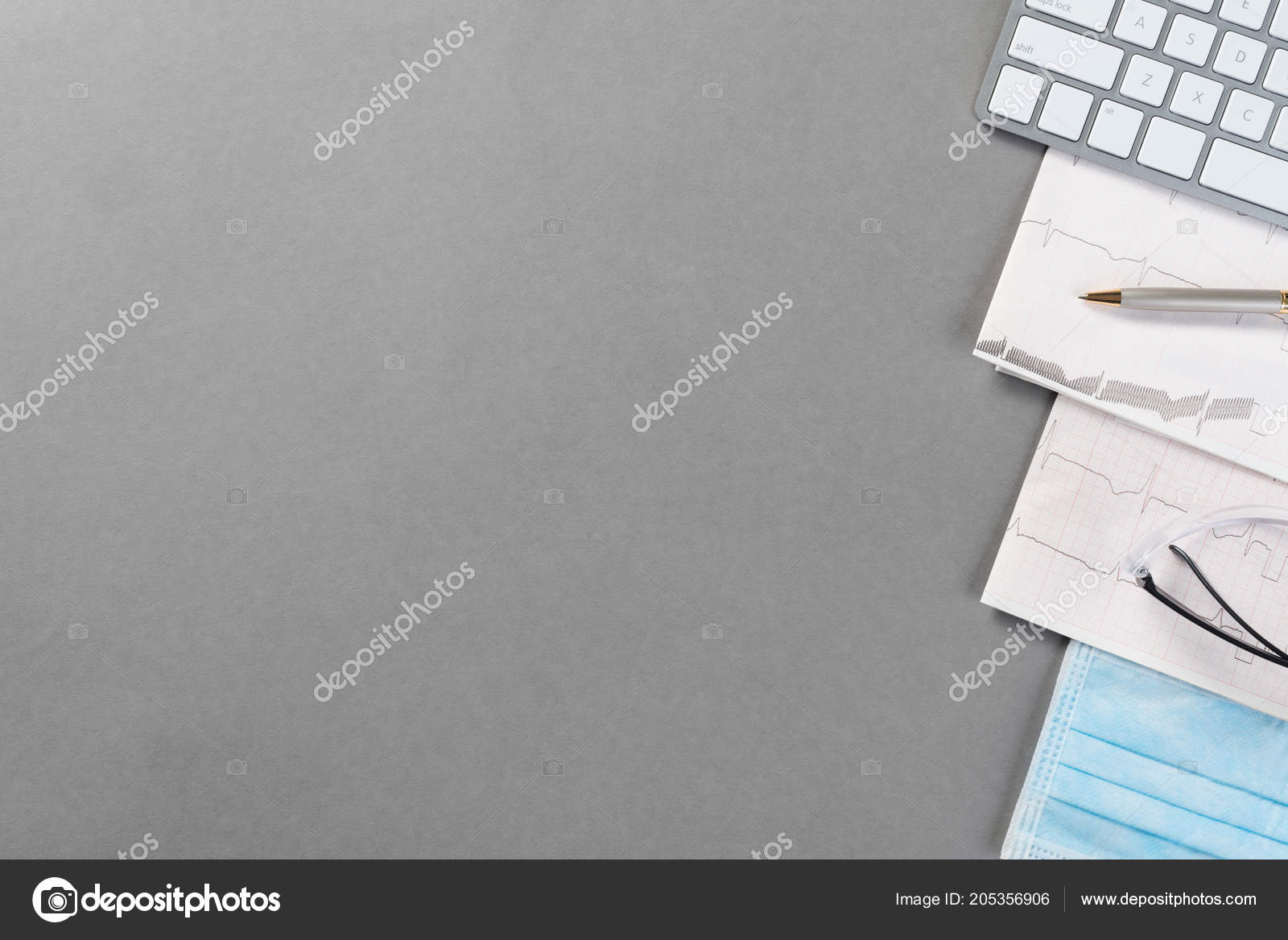 High Angle Shot Medical Items Gray Surface Stock Photo by ©Khakimullin ...