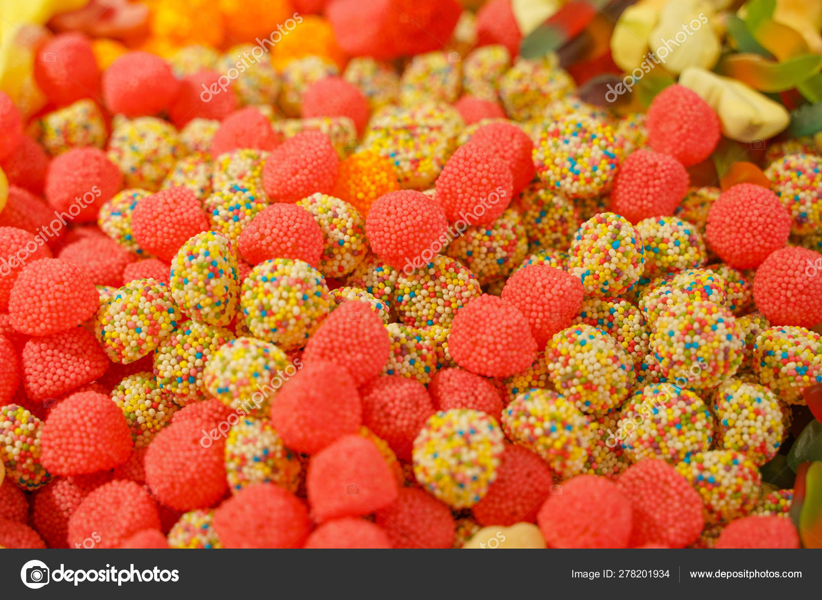 Delicious Multi Colored Fruit Marmalade Unhealthy Bright Candies Bulk ...