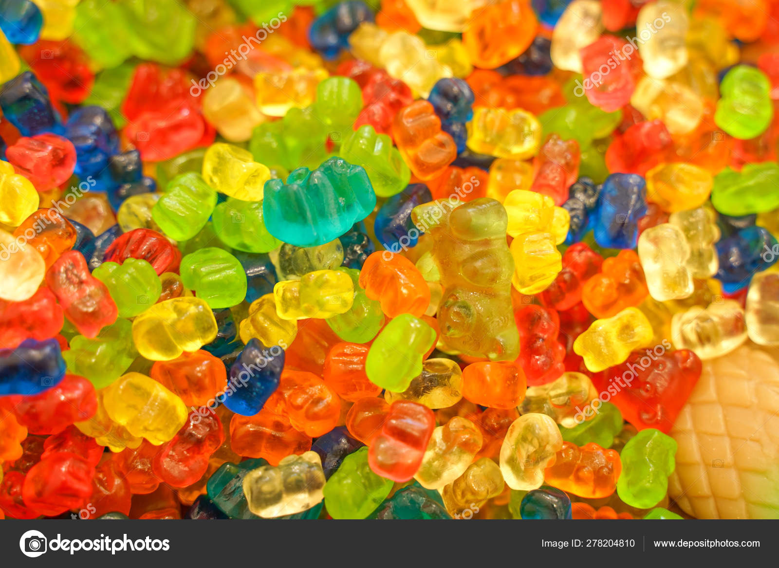 Delicious Multi Colored Fruit Marmalade Unhealthy Bright Candies Bulk ...