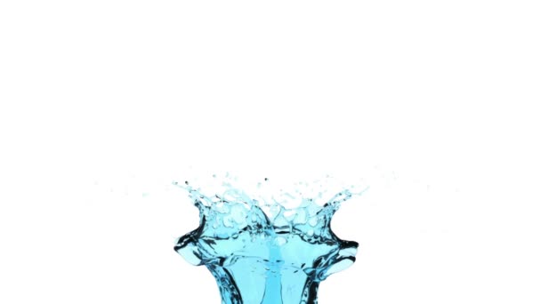 Colorful Water Splash Slow Motion Isolated White Background — Stock ...