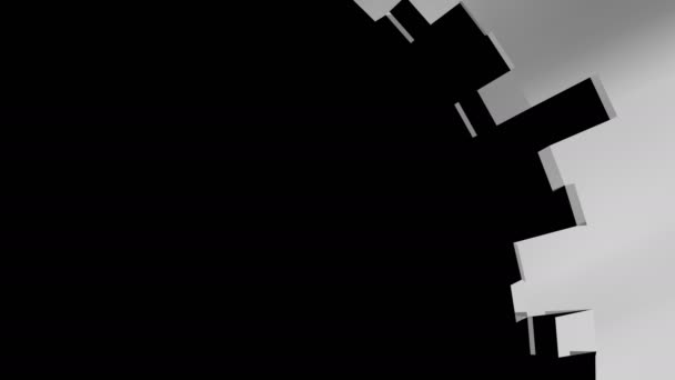 Background Animation Circular Unfolding Metal Elements Upper Left ...