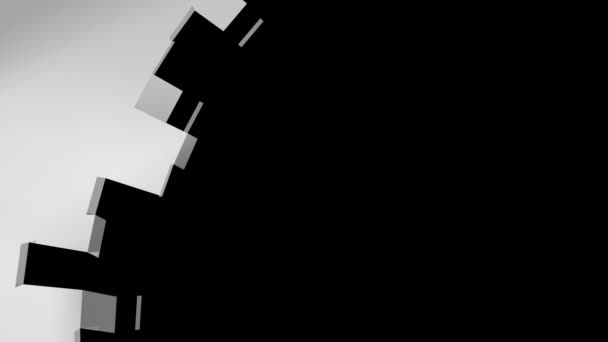 Background Animation Circular Unfolding Metal Elements Upper Left ...