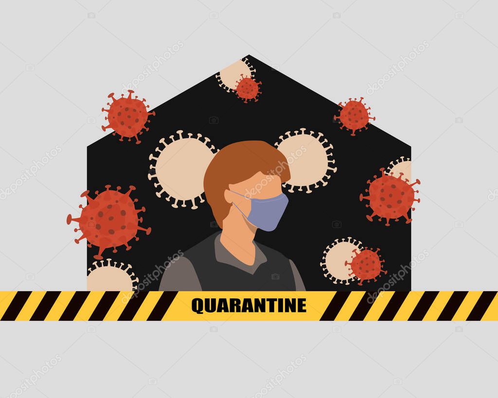 permanecer en casa con autocuarentena para ayudar a frenar el brote y ...