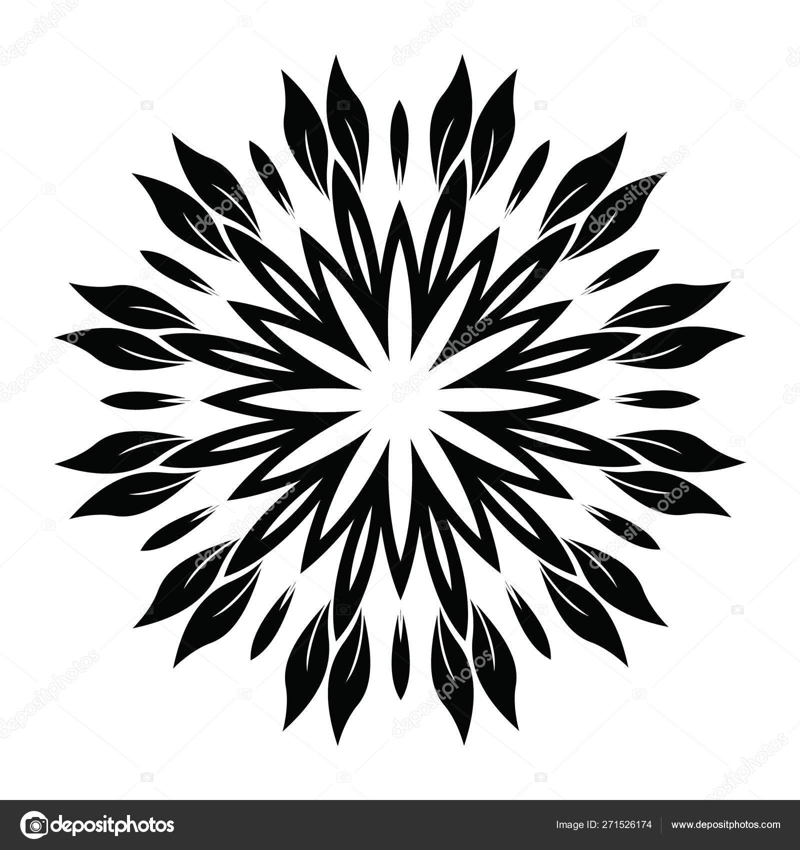 Artistic Modern Snowflake Pattern Background — Stock Photo ...