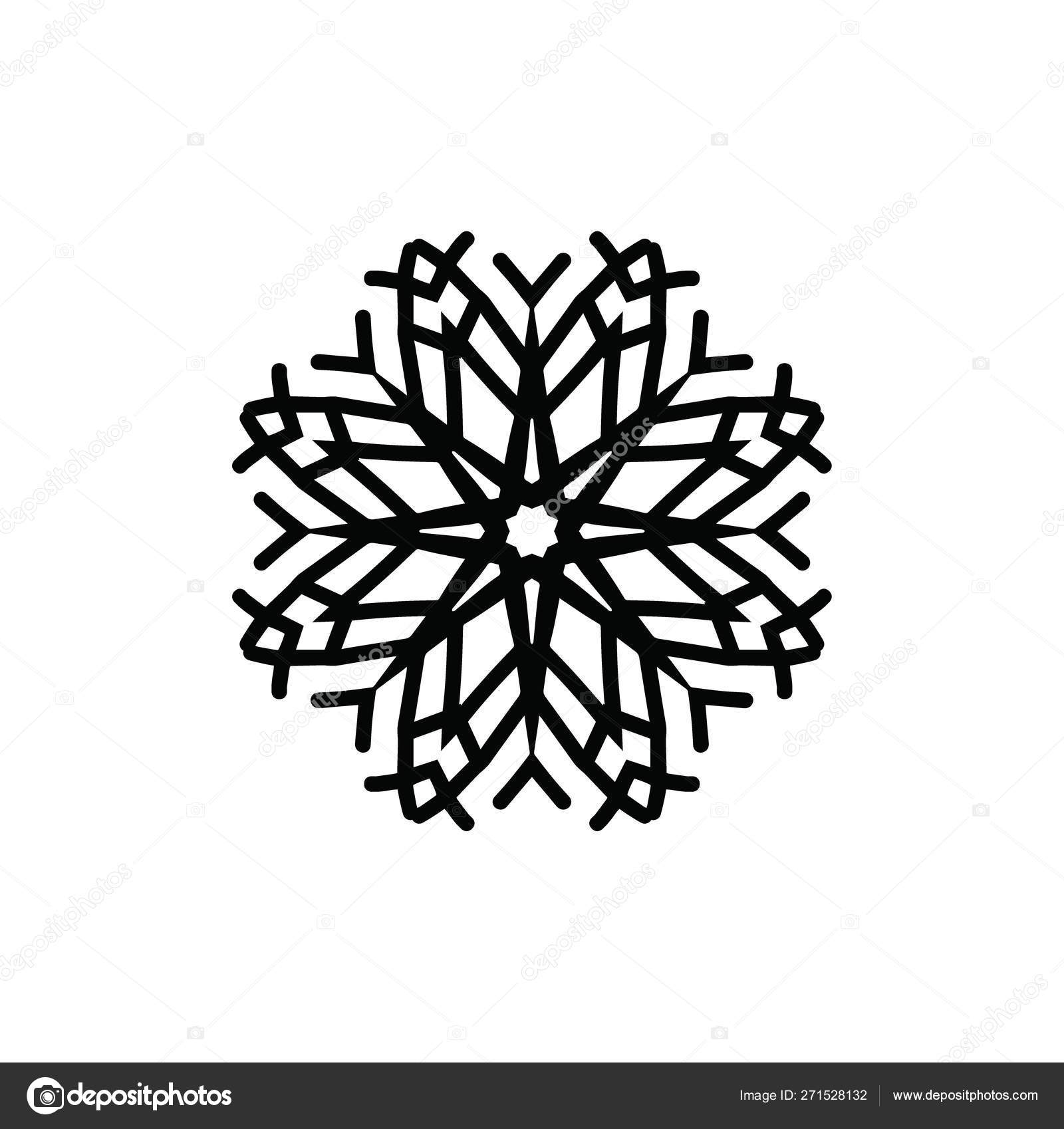 Artistic Modern Snowflake Pattern Background — Stock Photo ...