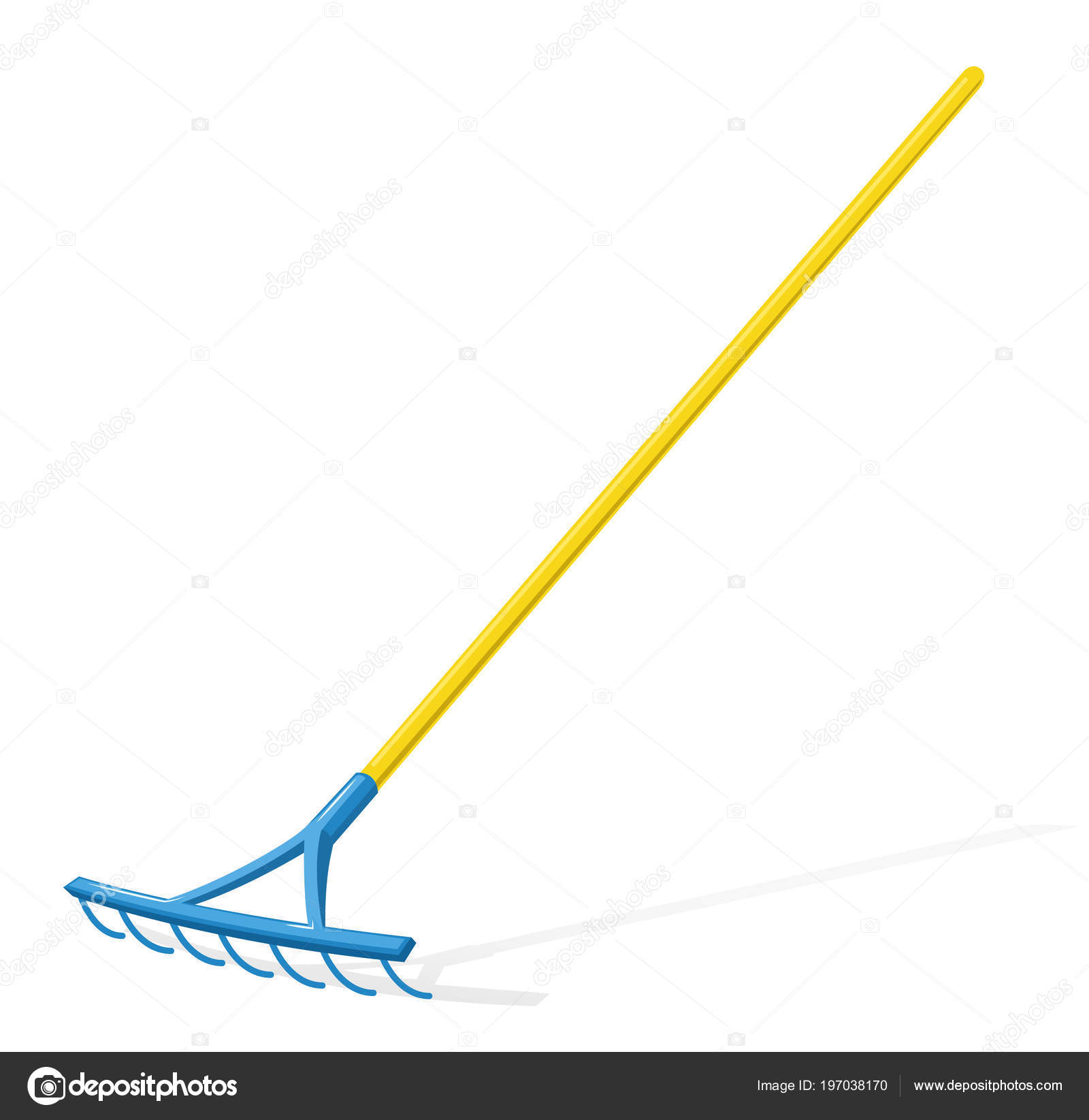 Rake. Garden tool. Stock Vector by ©aleksangel 197038170