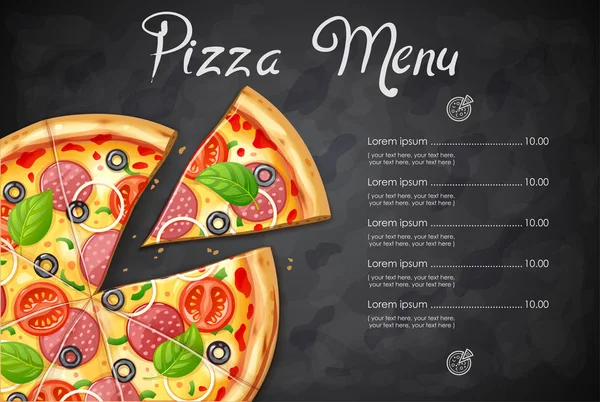100,000 Pizza menu layout Vector Images | Depositphotos