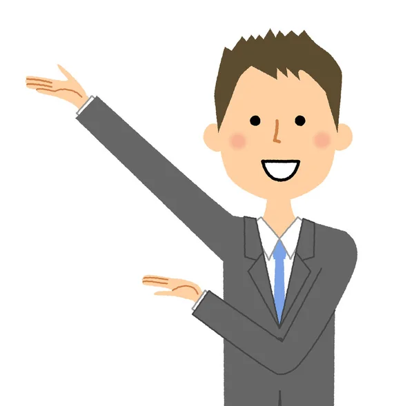 Empresario, Descripción / Ilustración de un joven para explicar. 2024