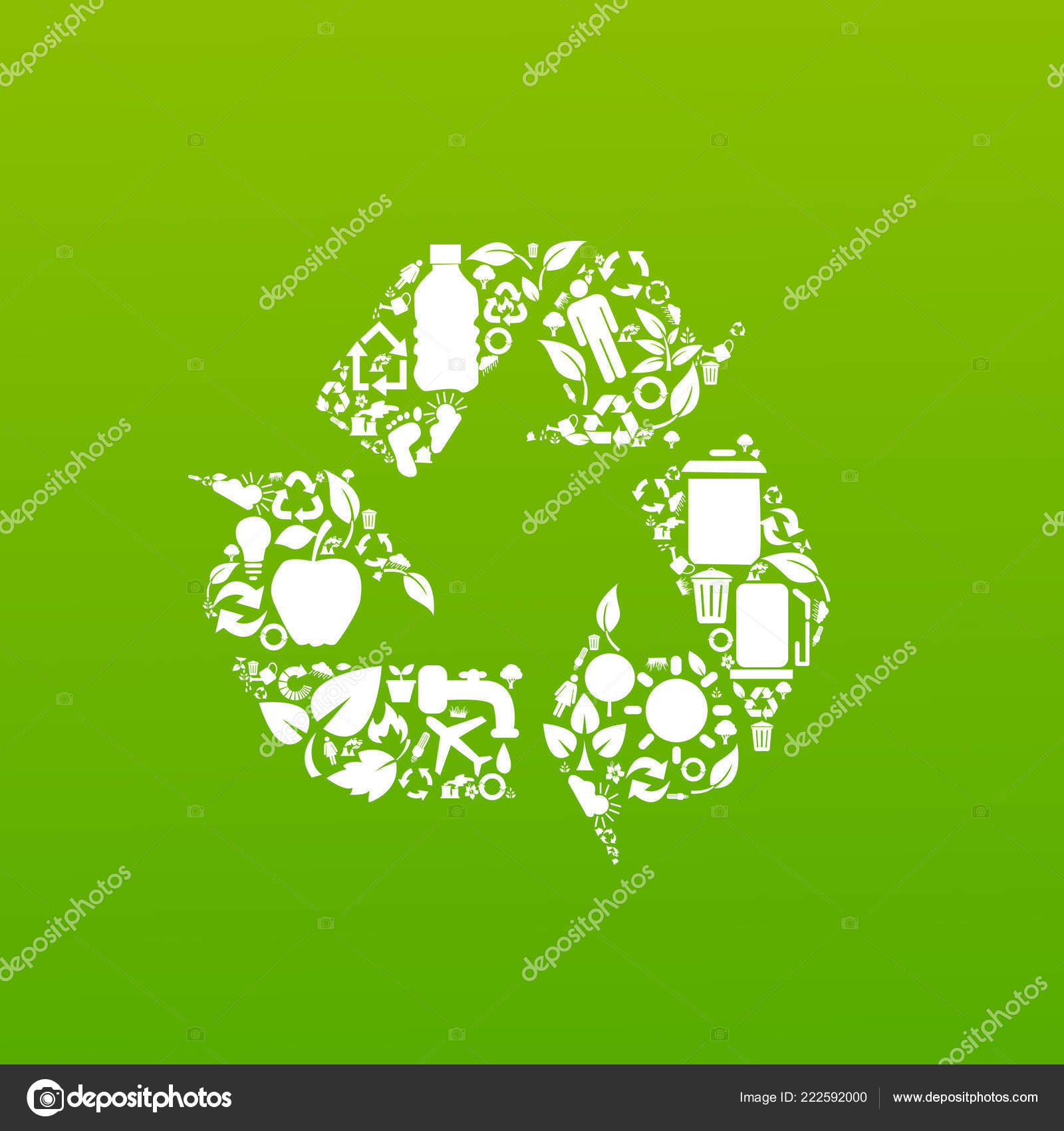 Environmental Conservation Symbols Vector Stock Vector Image by ...