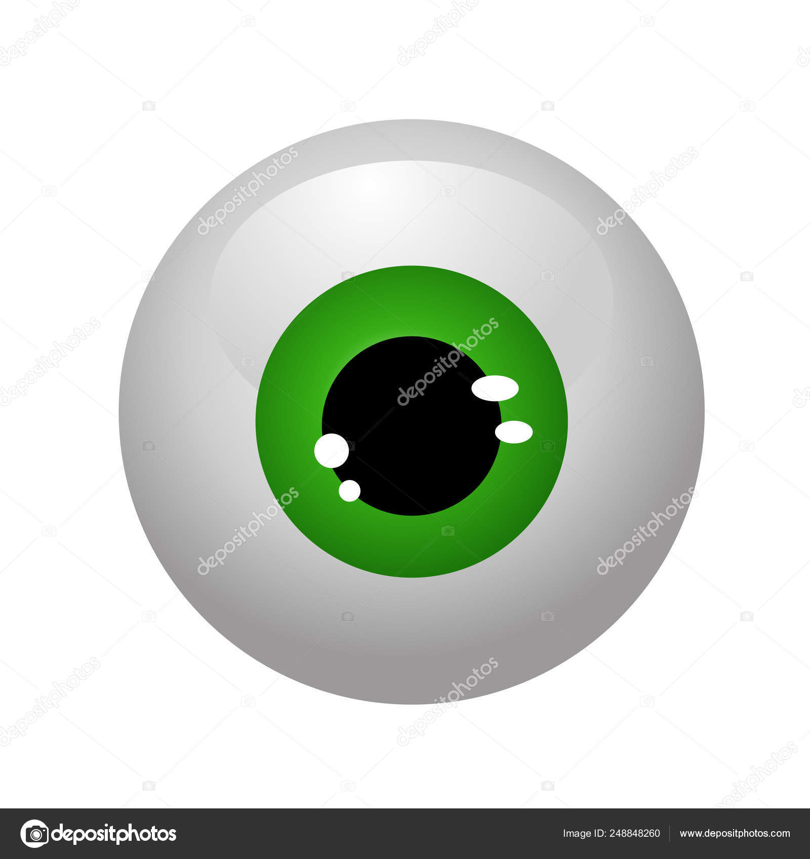 Eyeballs isolated vector Stock Vector by ©nezezon 248848260