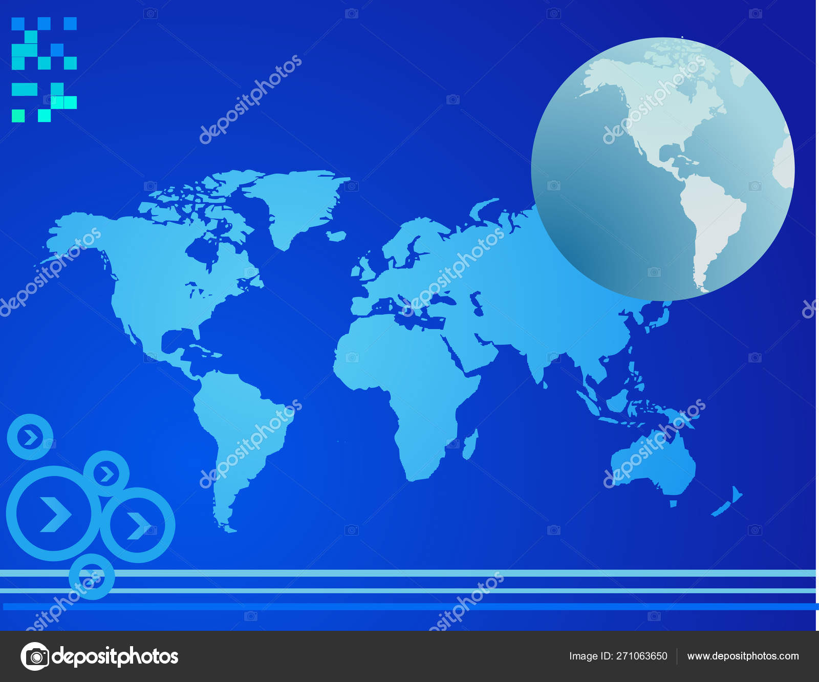 World map with arrows Stock Vector Image by ©nezezon #271063650