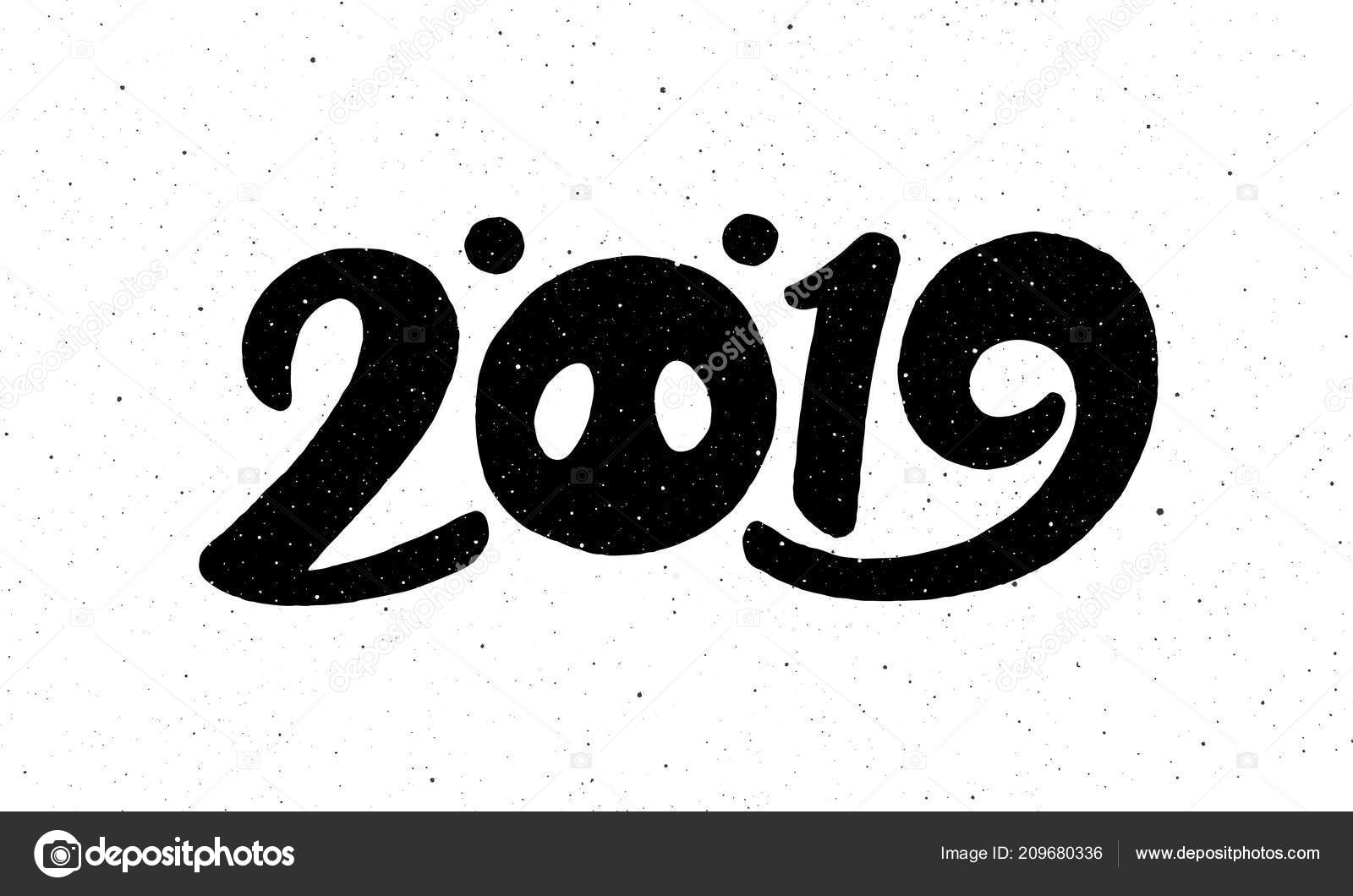 Calligraphy for 2019 New Year of the Pig — Stock Vector © Astartu ...
