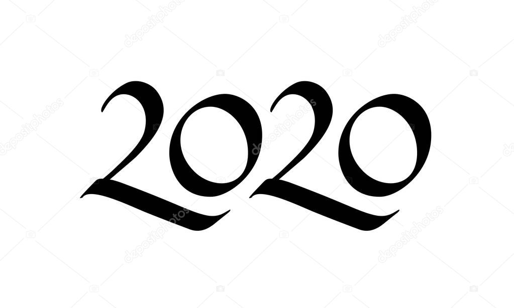Calligraphy for 2020 New Year of the Rat — Stock Vector © Astartu ...