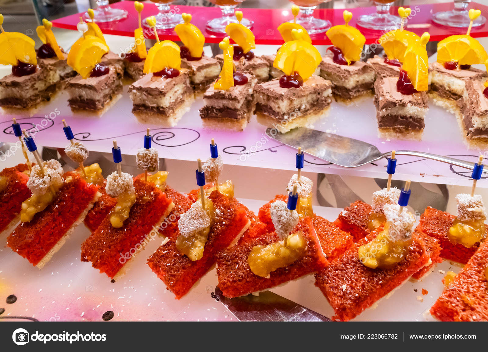 Showcase Sweets Cakes Restaurant — Stock Photo © beerkoff1 #223066782