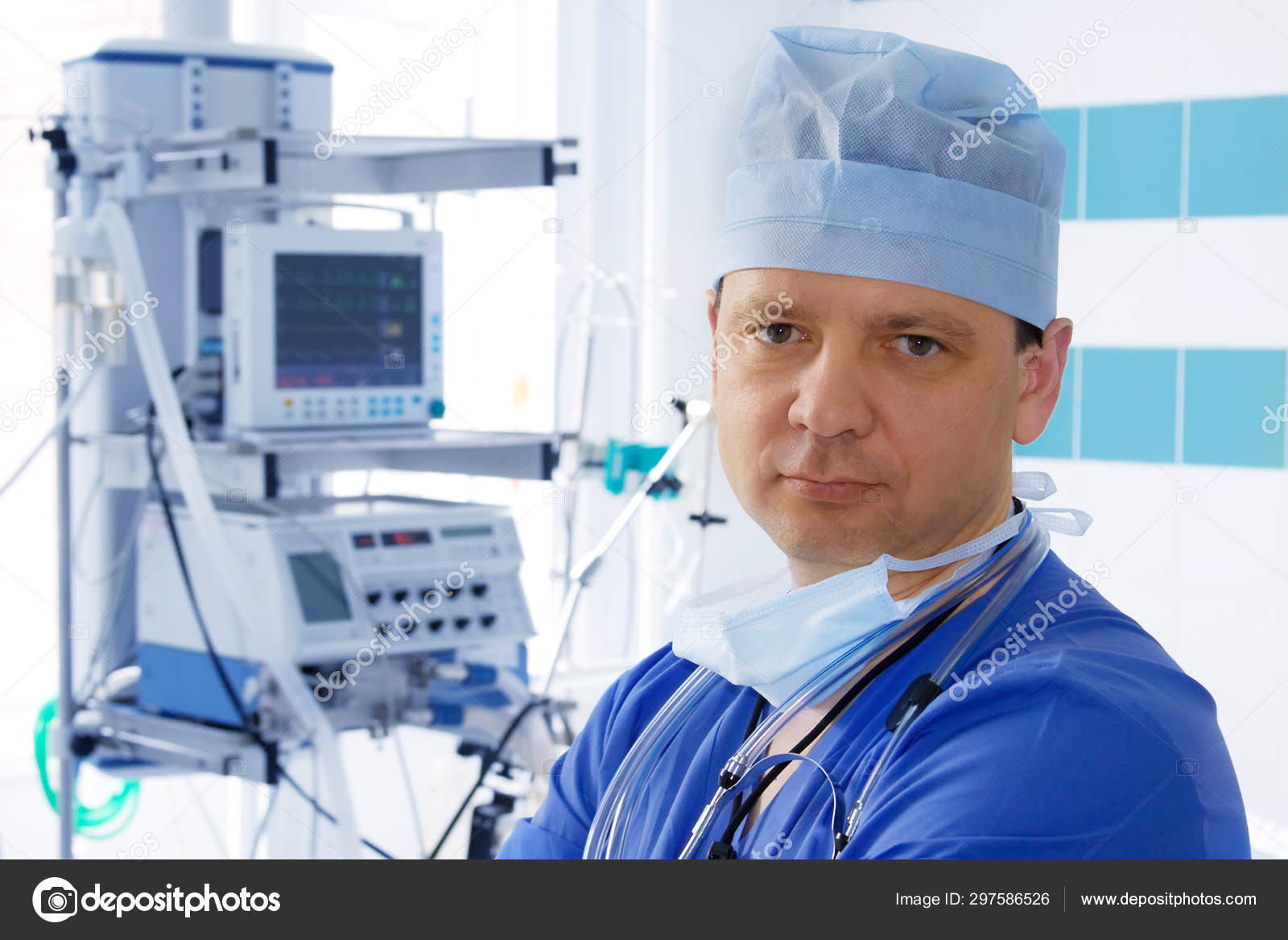 Young physician in ICU Stock Photo by ©beerkoff1 297586526 Young physician in ICU Stock Photo by ©beerkoff1 297586526