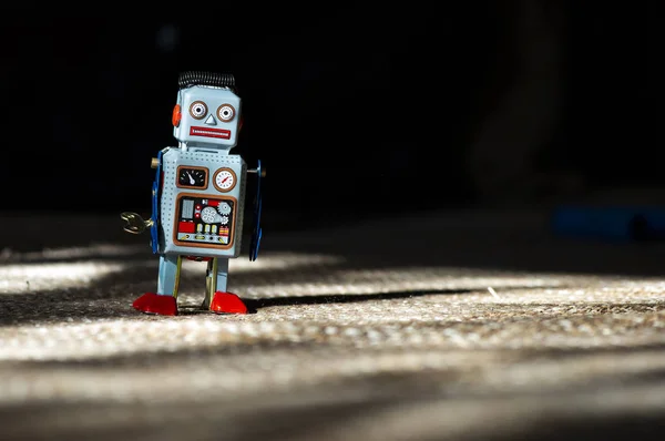 Vintage blue robot toy Stock Photo by ©deyangeorgiev2 288735880