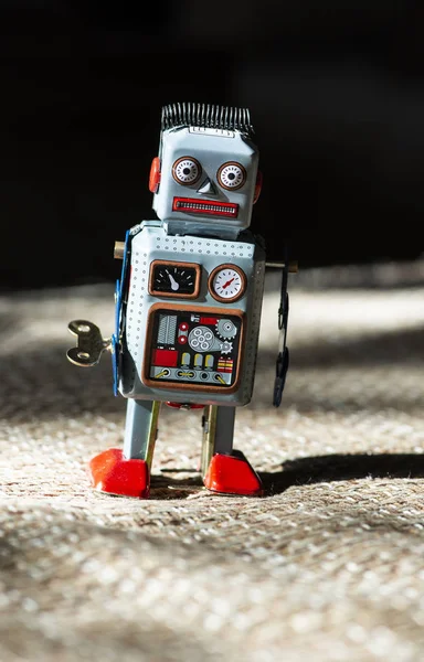 Vintage blue robot toy Stock Photo by ©deyangeorgiev2 288735880