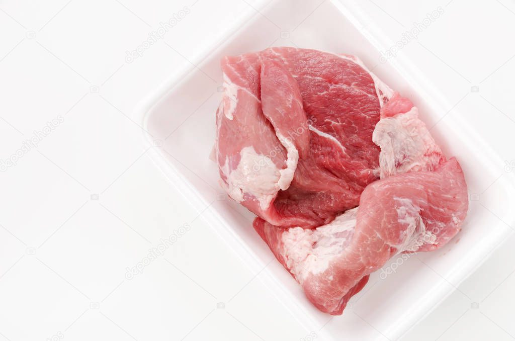 Carne de cerdo cruda, costilla trasera 2023