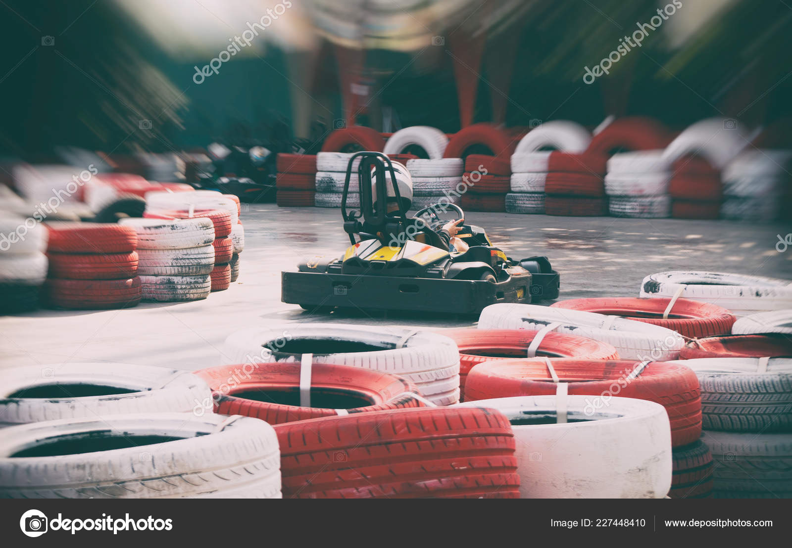 Kart Racing Track Amusement Park Stock Photo by ©mproduction 227448410