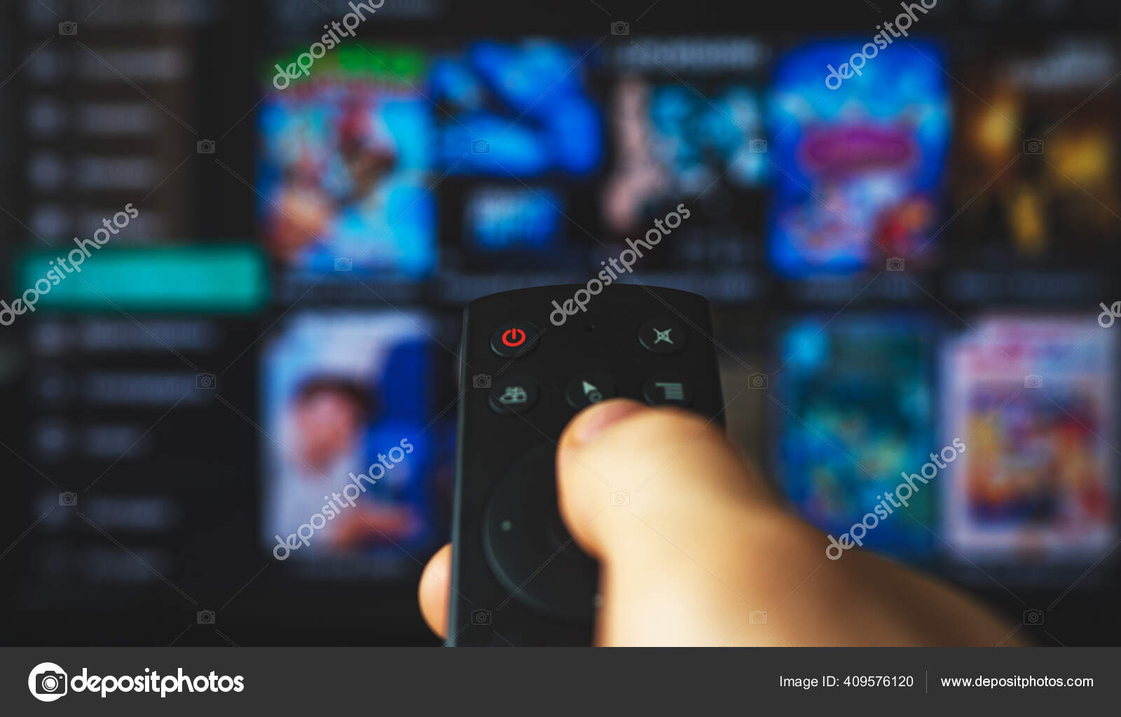 Male Hand Remote Control Pointing Smart — Stock Photo © mproduction ...