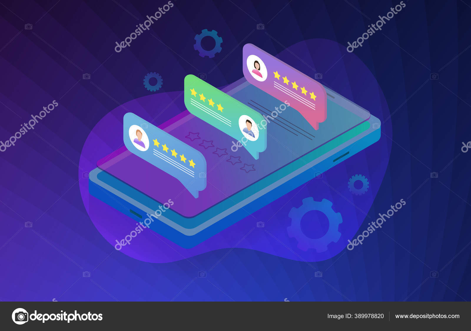 Customer Rating vector illustration concept. Increase ranking ...