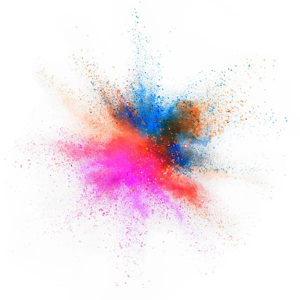 Colored Powder Explosion Isolated White Background Stock Photo by ©jag ...