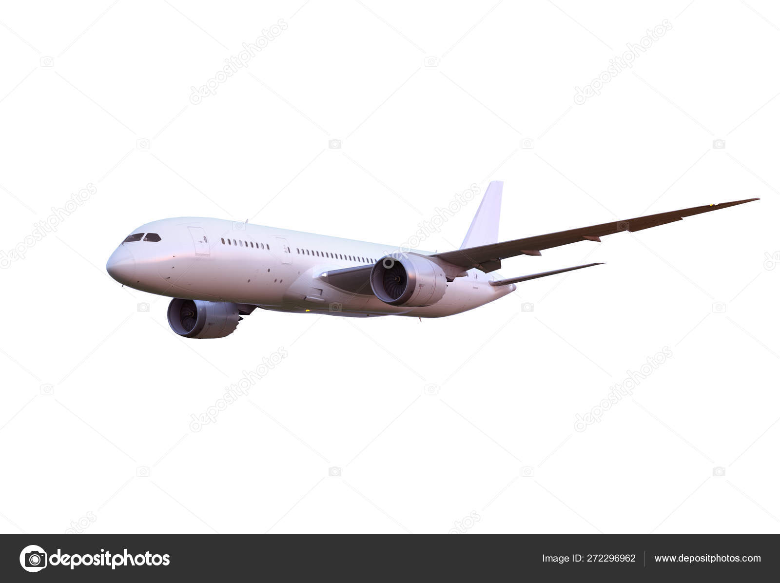 Commercial jetplane isolated on white background Stock Photo by ©jag_cz ...