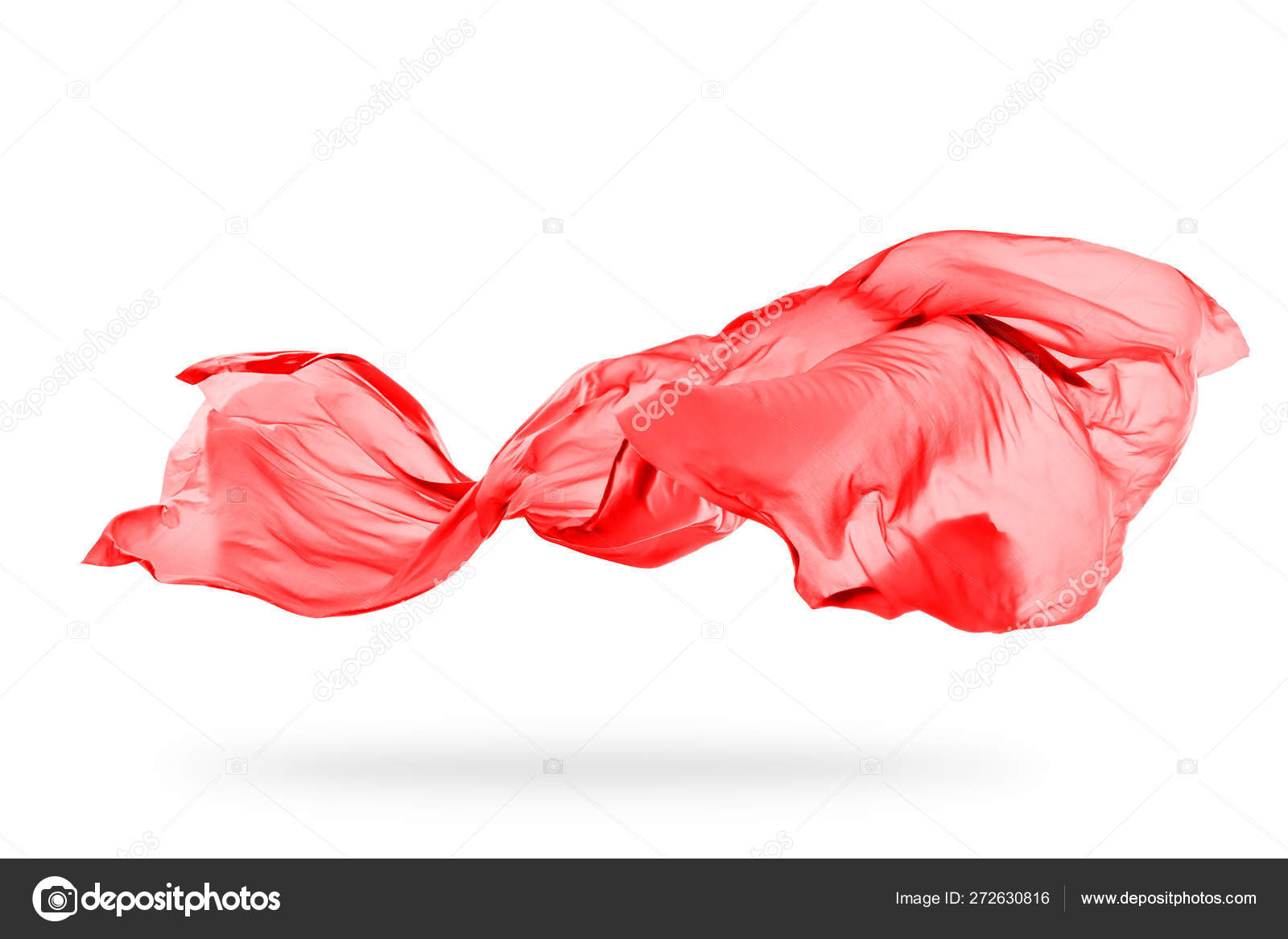 Flying piece of coloured cloth on white background Stock Photo by ©jag ...