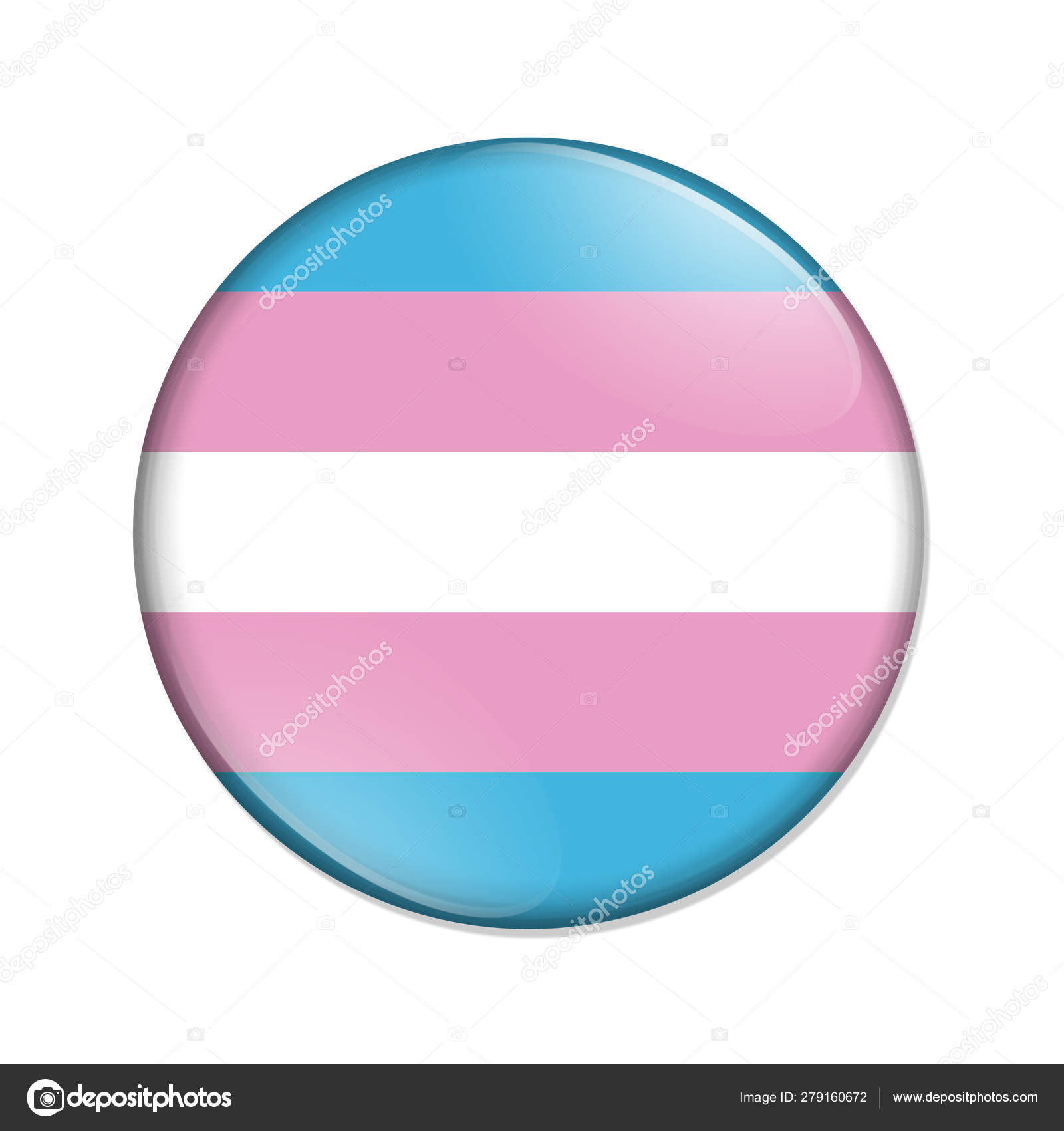 Transgender striped flag badge button — Stock Photo © karenr #279160672
