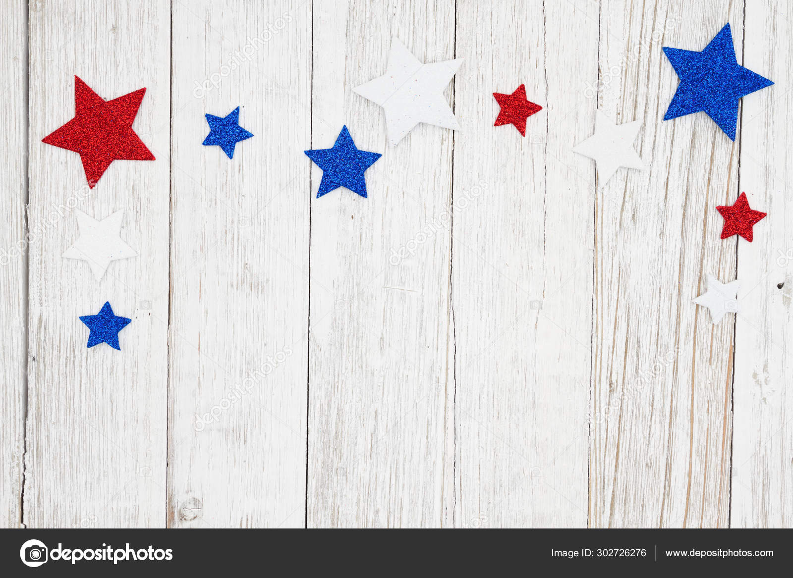 Home & Living Home Décor Red white and blue wooden stars Statues etna ...