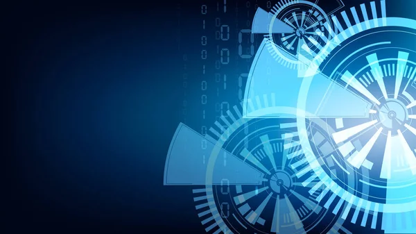 Vector Abstract Blue Technology Interface Backgrounds Stock Vector by ©Falookii 222285956