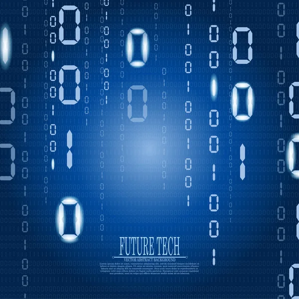 Vector abstract matrix cyberspace background, future tech - Stock Image ...