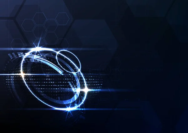 Technological Future System Cyberspace Encryption Interface Background Vector Design Stock ...