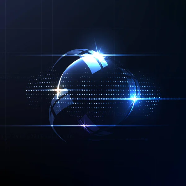 Technological Global System Abstract Background Vector Design Stock Vector Image by ©Falookii ...